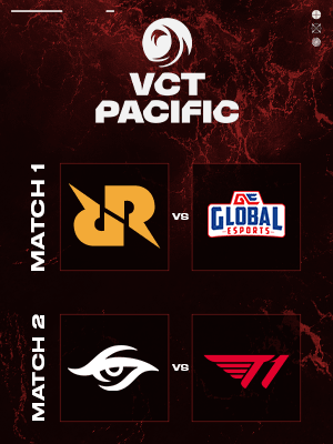 VCT Pacific - M1 RRQ : GE / M2 TS : T1 - Interpark Global