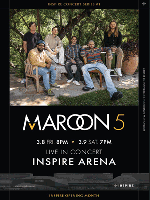 [Accommodation Package] INSPIRE CONCERT SERIES ＃1 : MAROON 5 - Interpark Global