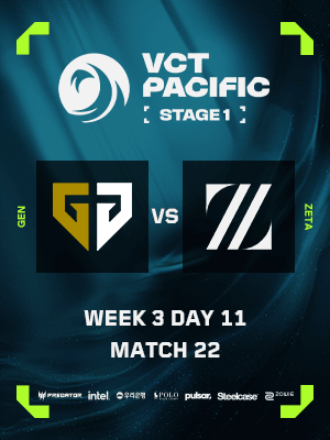 VCT PACIFIC STAGE1(4.22) - M2 : GEN VS ZETA